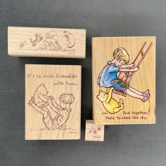 Disney | Design | Disney Winnie The Pooh Rubber Stamps Set Of 4 ...